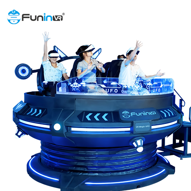 9D Realidad Virtual Simulador VR Máquina 5 Asientos VR Magic Flying UFO ...