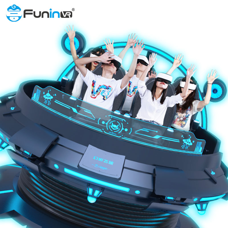 9D Virtual Reality Simulator VR Machine 5 Seats VR Magic Flying UFO - 9D VR Simulator Virtual ...