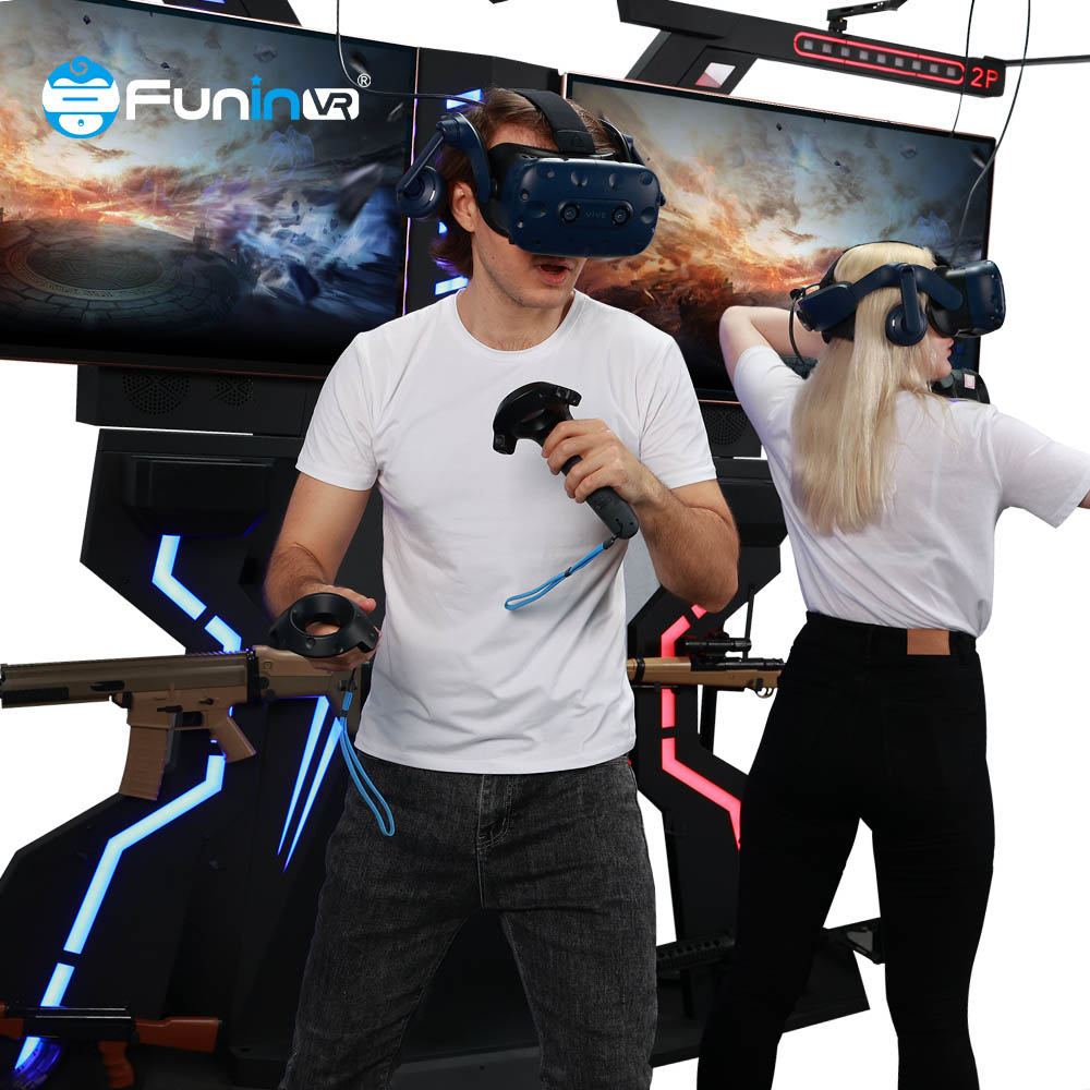 VR Theme Park Equipment FPS Arena Shooting Game Simulator - 9D VR Simulator Virtual Reality ...