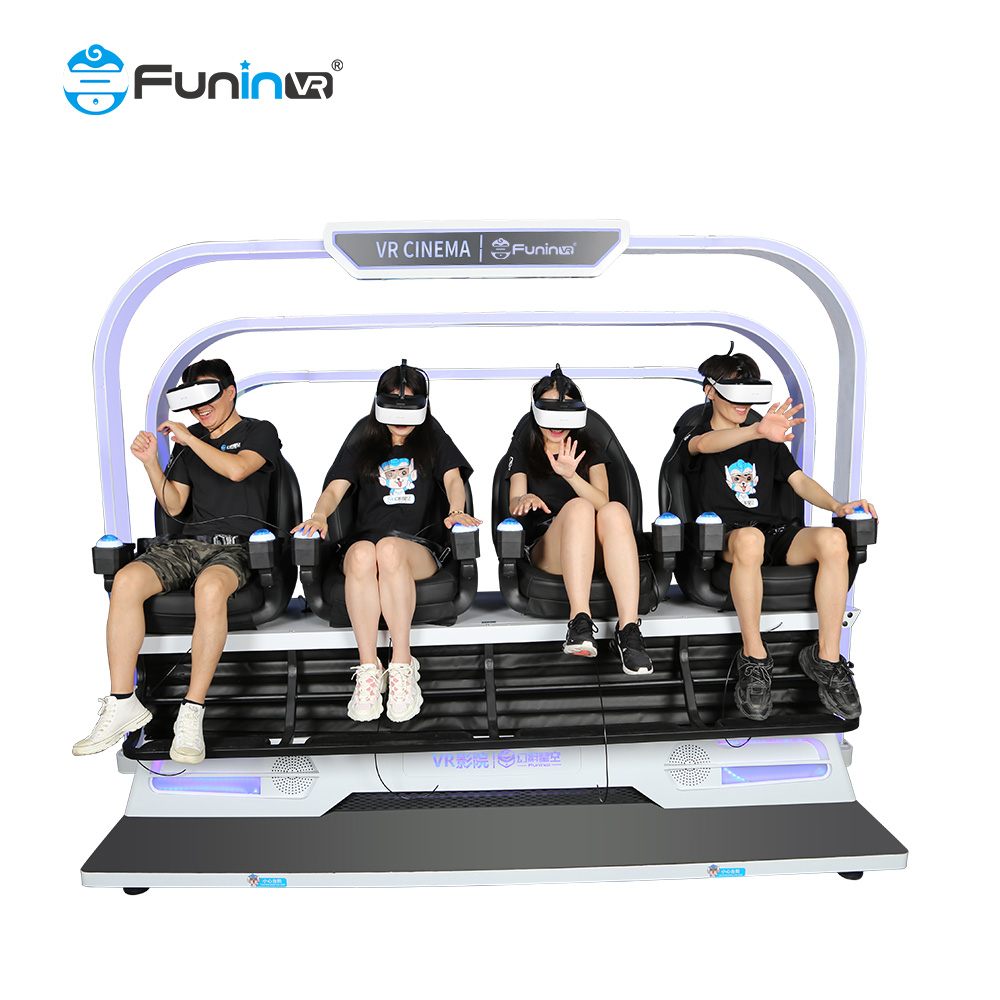 9D VR Theme Park Cinema Simulator 4 Seats Virtual Reality Equipment - 9D VR Simulator Virtual ...