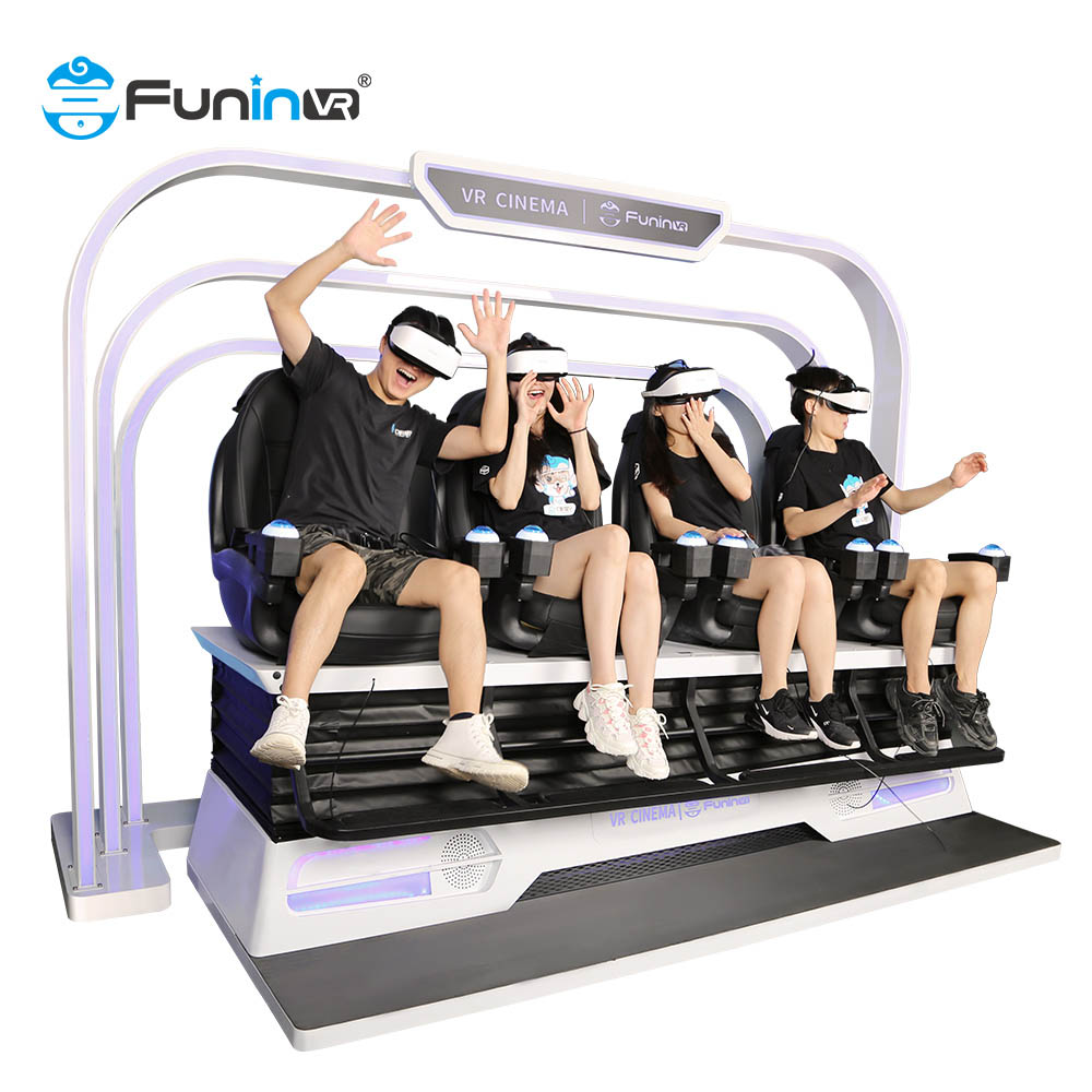 9D VR Theme Park Cinema Simulator 4 Seats Virtual Reality Equipment - 9D VR Simulator Virtual ...