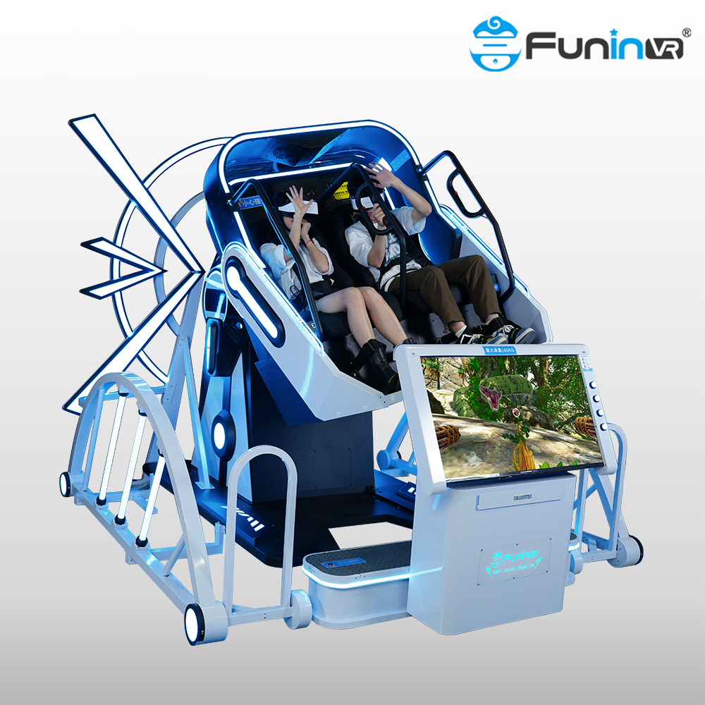 360° Rotation VR Flight Simulator Double Seats Virtual Reality Game ...