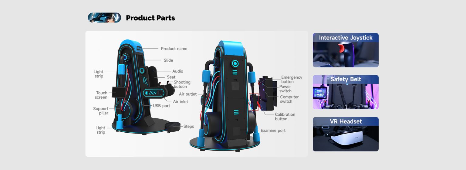 Drop Tower VR Arcade Simulator เครื่องสวนสนุกเสมือนจริง - 9D VR ...