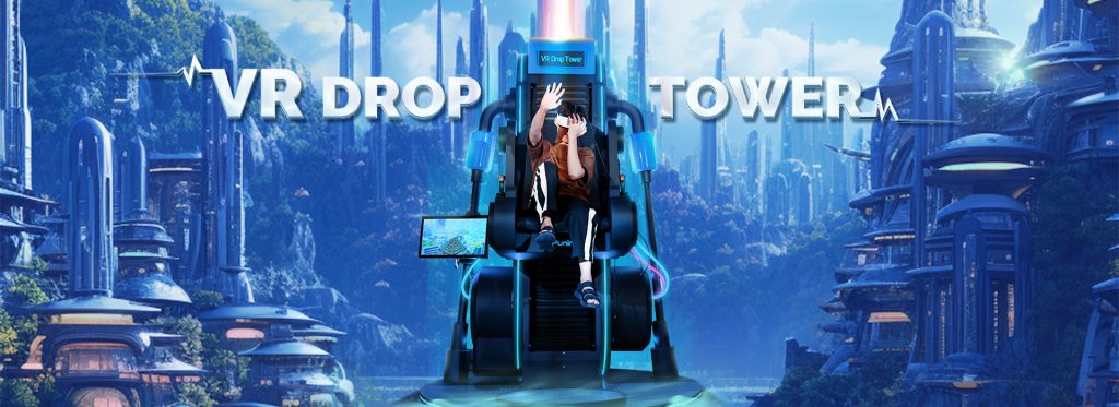 Drop Tower VR Arcade Simulator Virtual Reality Theme Park Machine - 9D ...
