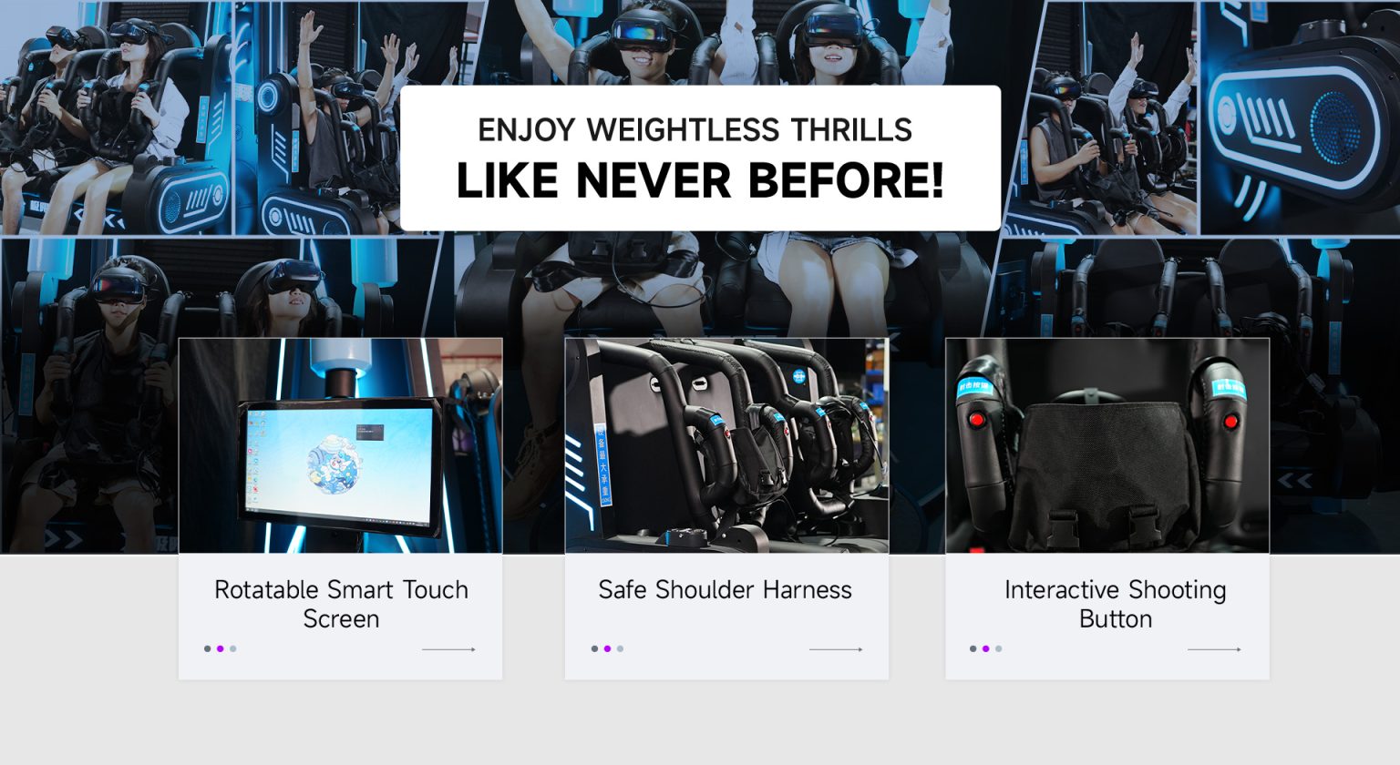 เครื่องจำลองการบินเสมือนจริงที่นั่งคู่เครื่องเกม VR Drop Tower - 9D VR ...