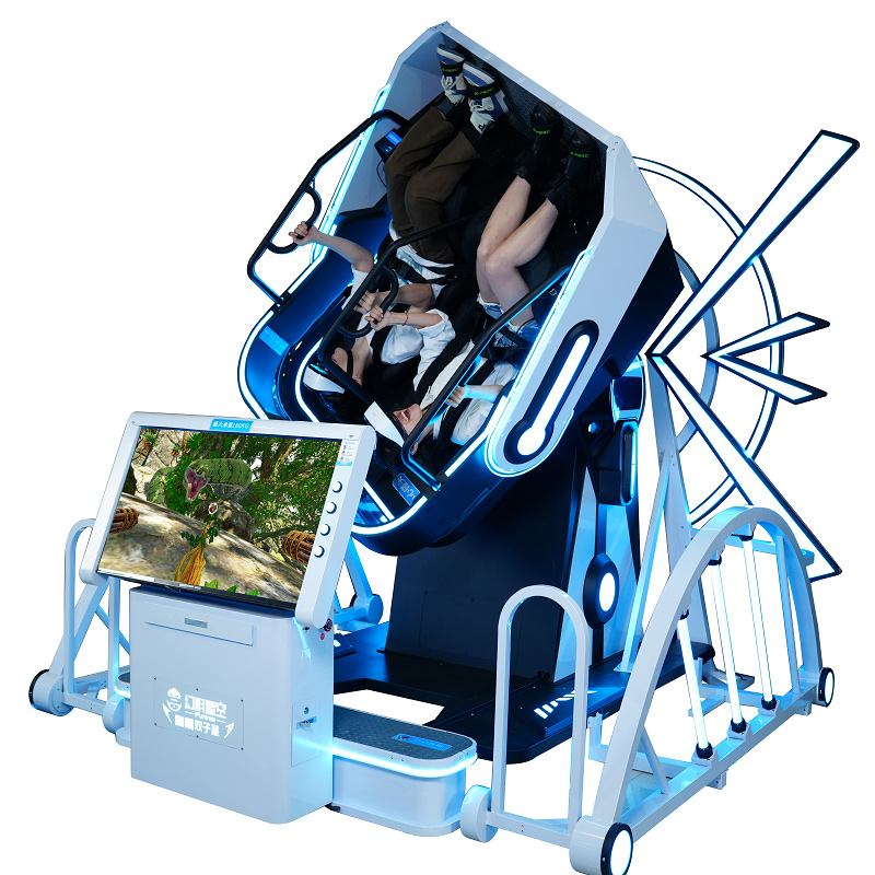 360° Rotation VR Flight Simulator Double Seats Virtual Reality Game ...